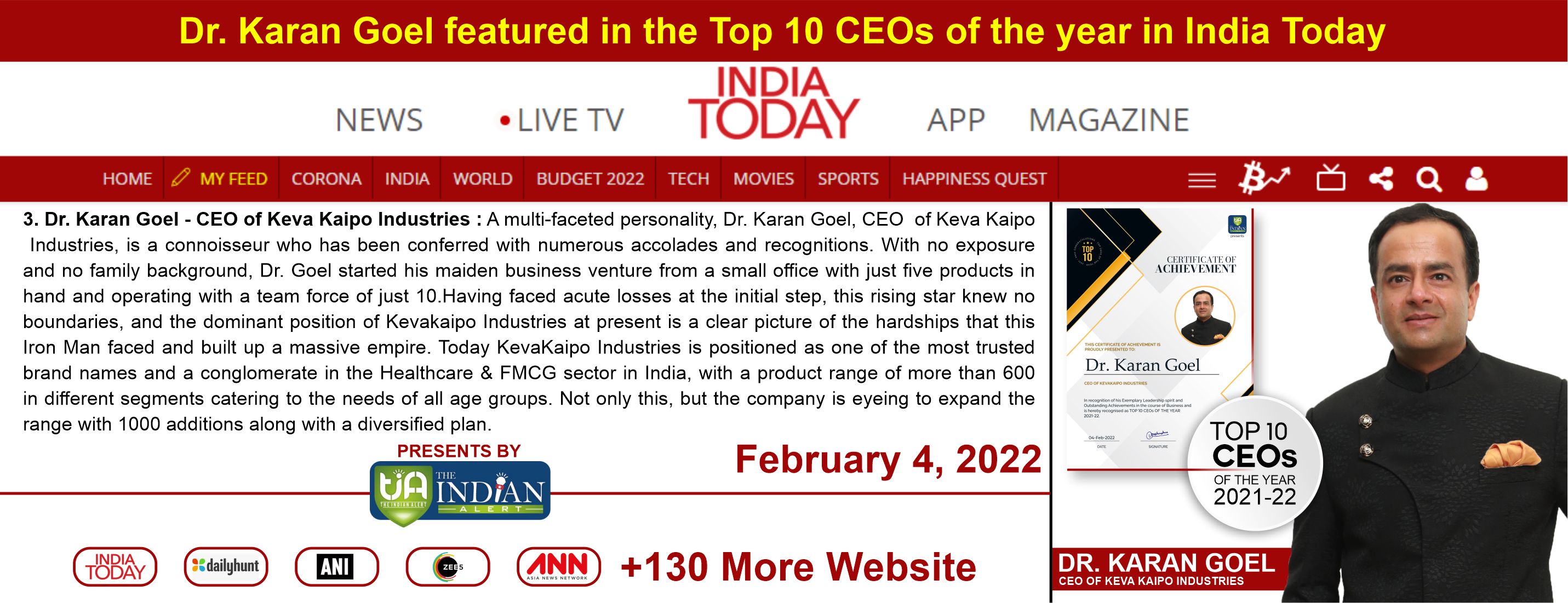 About Keva Kaipo Industries Pvt Ltd, ISO certified company